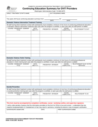 DSHS Form 14-544 Download Printable PDF or Fill Online Continuing ...