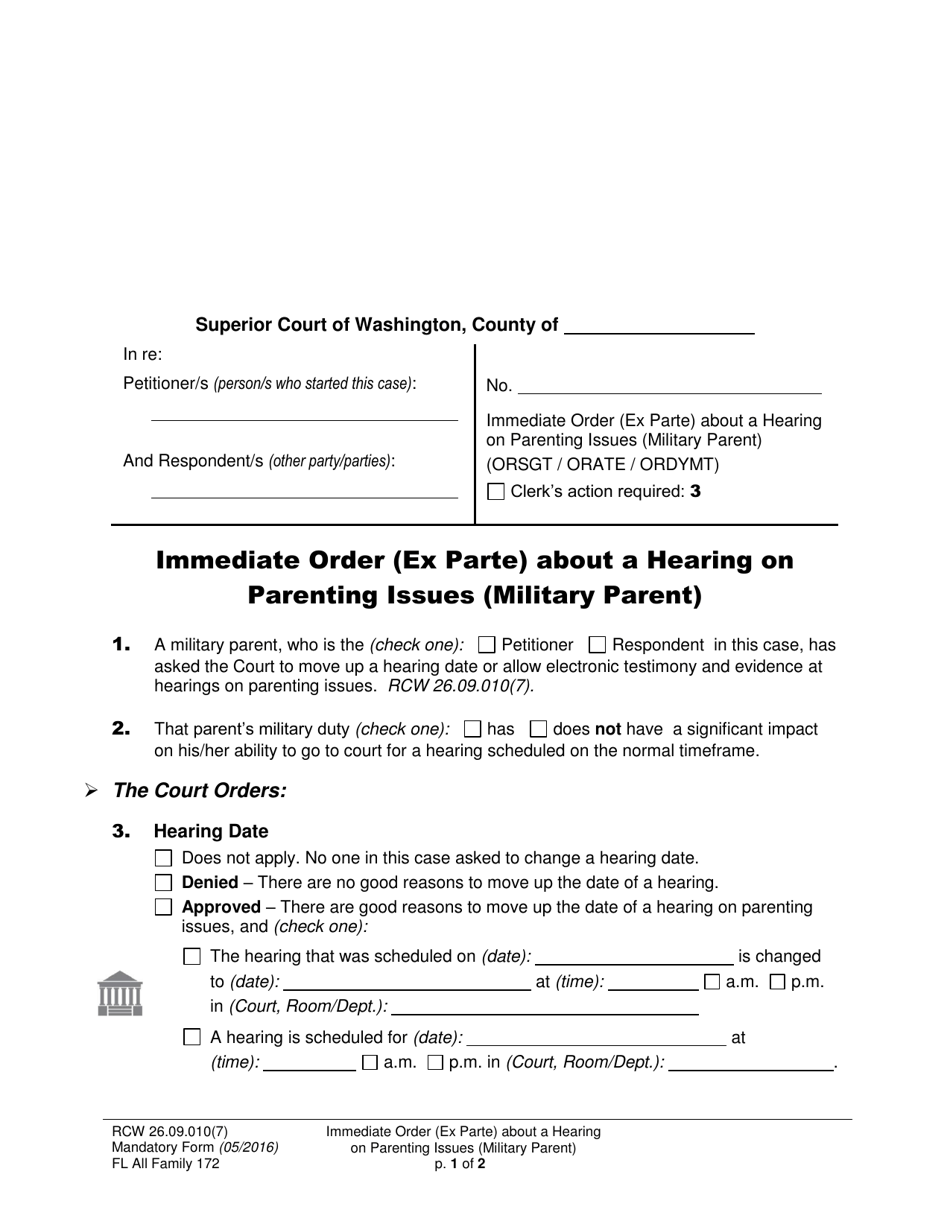 Form FL All Family172 - Fill Out, Sign Online and Download Printable ...