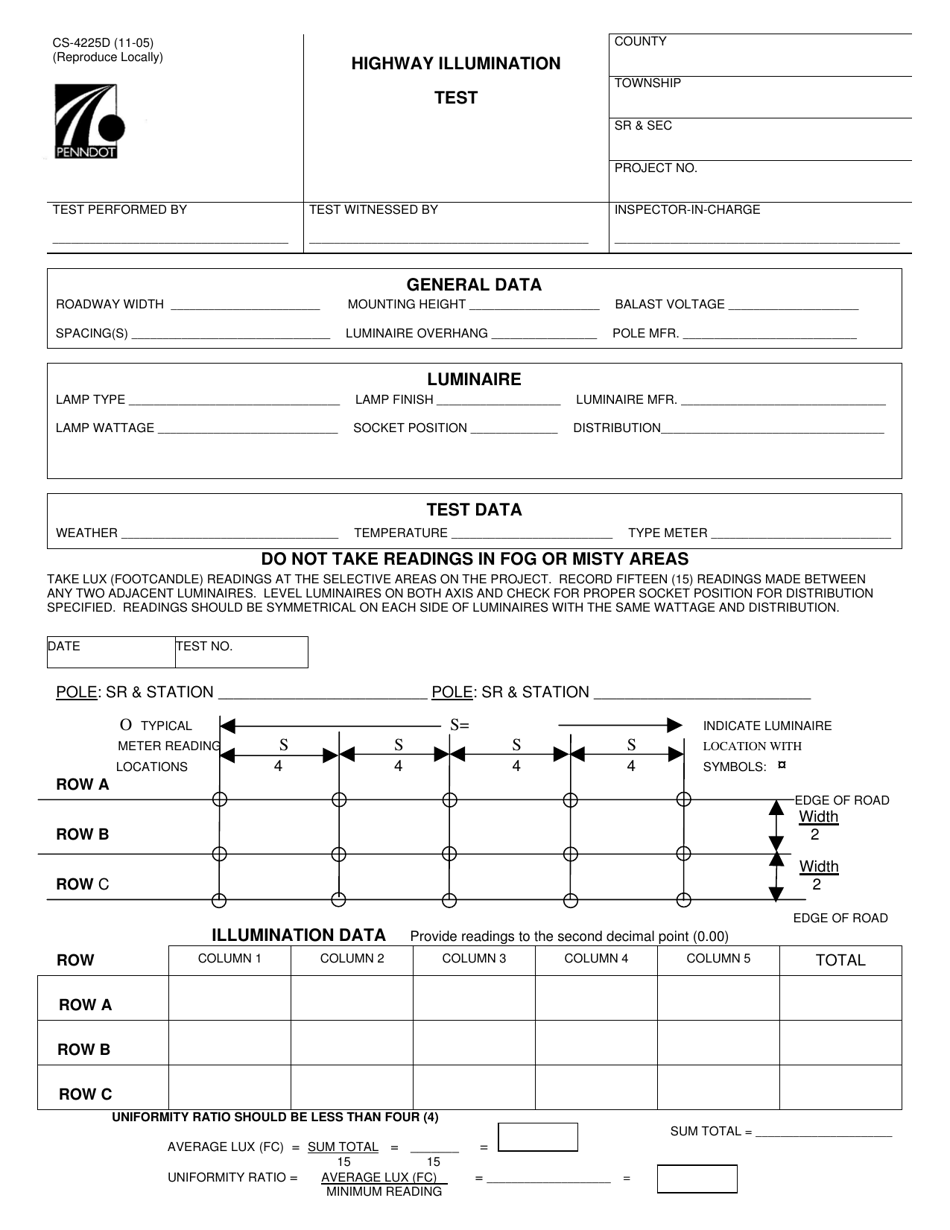 Form CS-4225D - Fill Out, Sign Online and Download Printable PDF ...