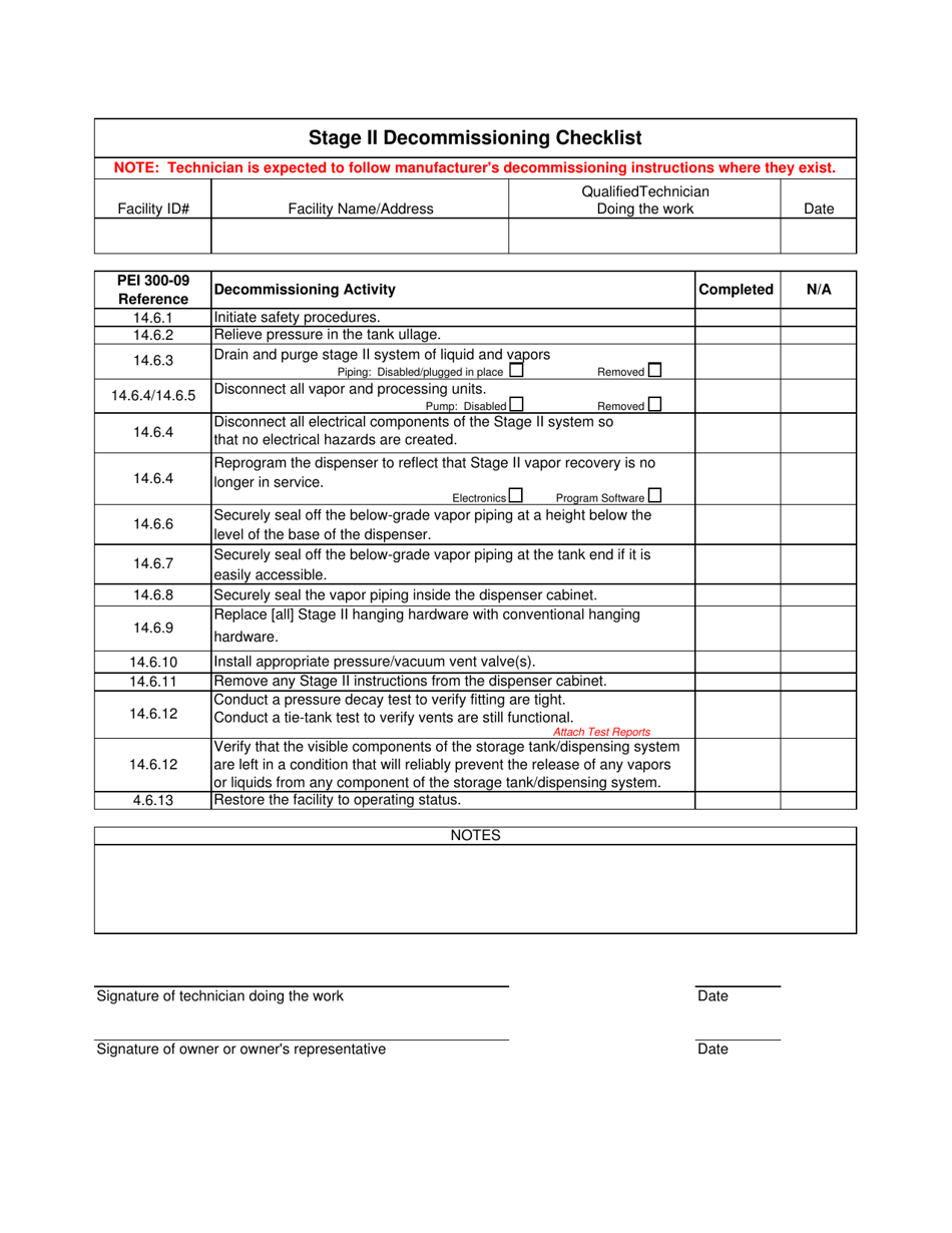 Rhode Island Stage II Decommissioning Checklist - Fill Out, Sign Online ... Rhode Island Stage II Decommissioning Checklist - Fill Out, Sign Online ...