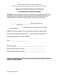 Virginia Department of Social Services Forms PDF templates. download ...