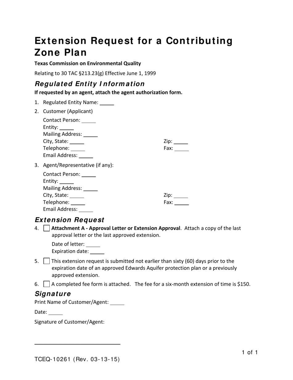 Form TCEQ-10261 - Fill Out, Sign Online and Download Printable PDF ...