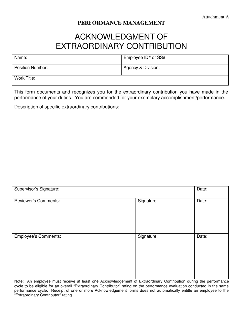 Virginia Acknowledgement of Extraordinary Contribution - Fill Out, Sign ...