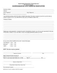 DSS Form 37117 Download Printable PDF or Fill Online Guardianship/In ...