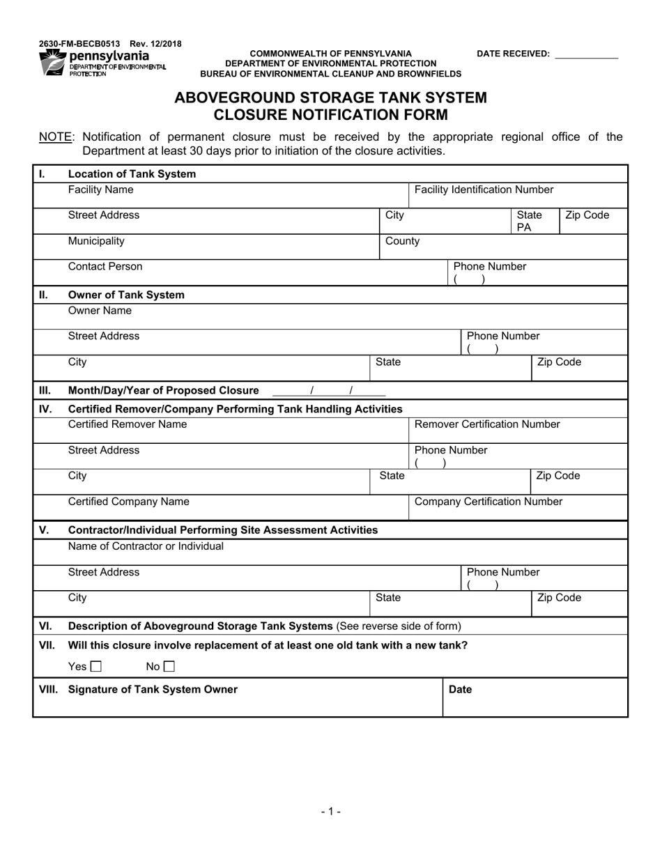 Form 2630-FM-BECB0513 - Fill Out, Sign Online and Download Printable ...