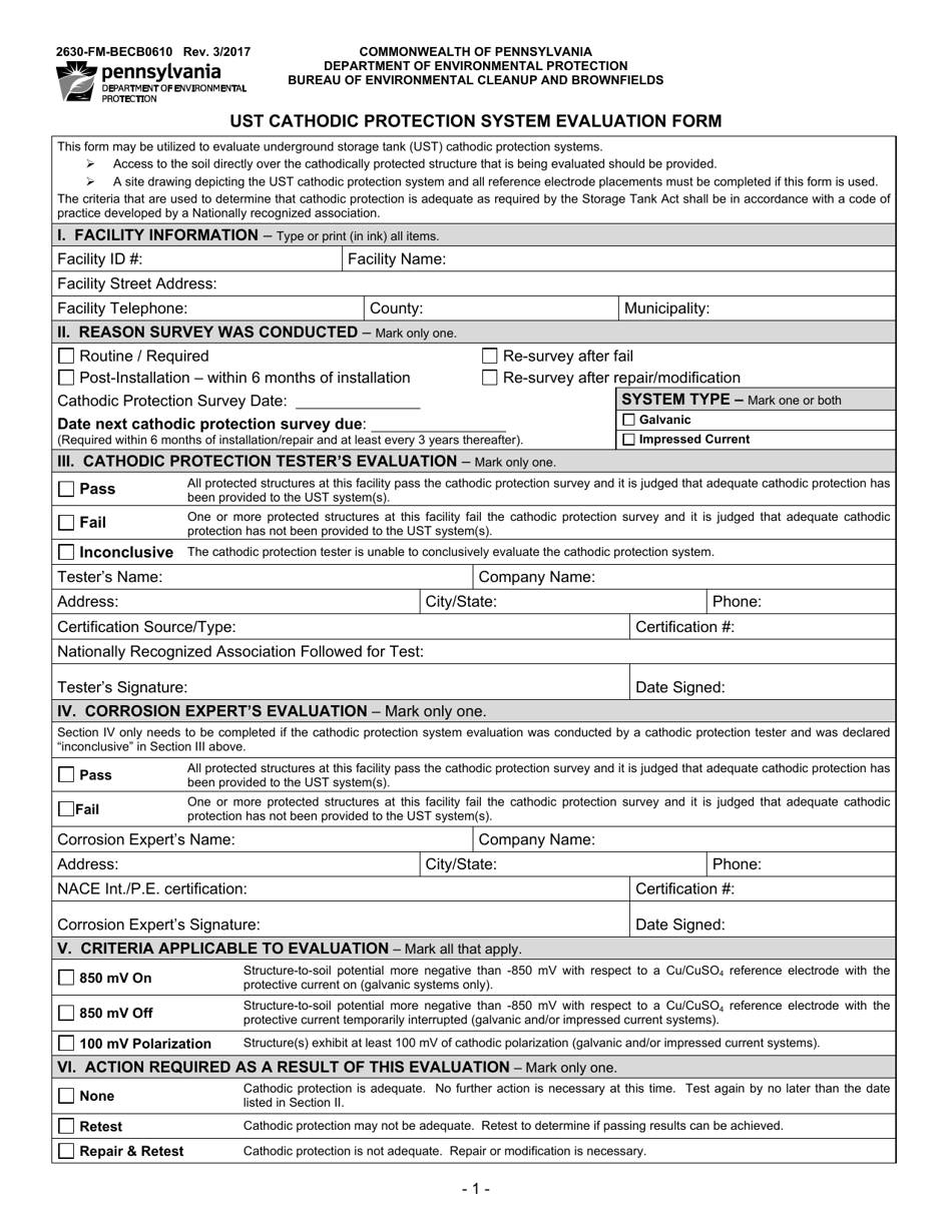 Form 2630-FM-BECB0610 - Fill Out, Sign Online and Download Printable ...
