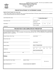 Rhode Island Affidavit of Marriage Download Printable PDF | Templateroller