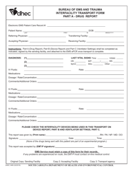 DHEC Form 3485 - Fill Out, Sign Online and Download Fillable PDF, South ...