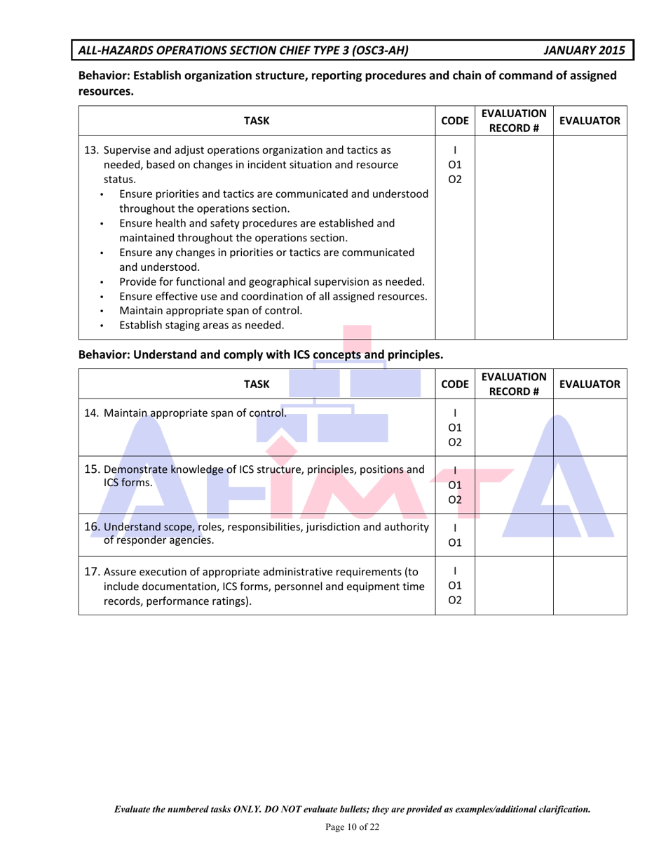 Colorado Position Task Book for the Position of Type 3 All-hazards ...