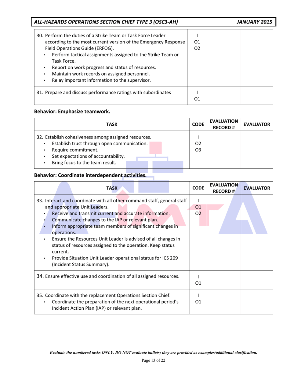 Colorado Position Task Book for the Position of Type 3 All-hazards ...