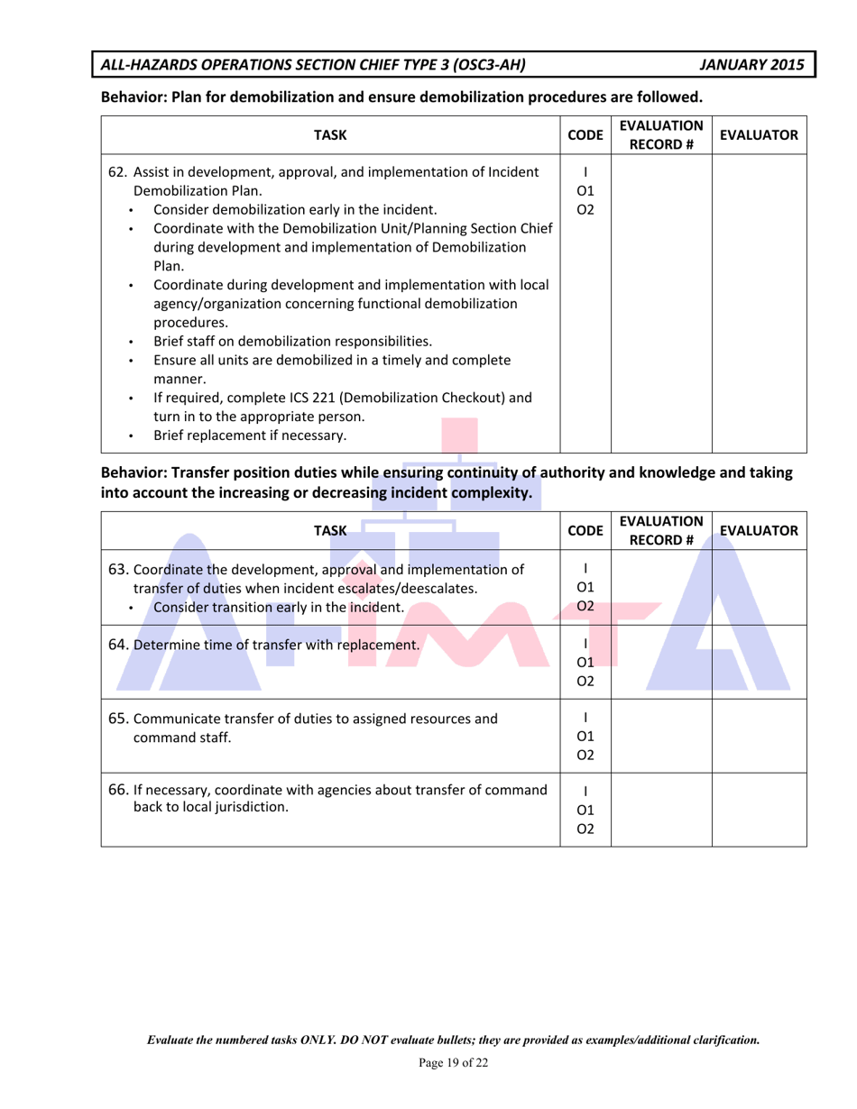 Colorado Position Task Book for the Position of Type 3 All-hazards ...