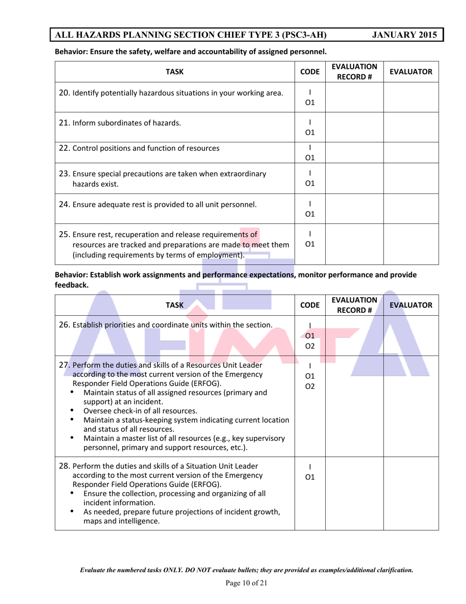 Colorado Position Task Book for the Position of Type 3 All-hazards ...