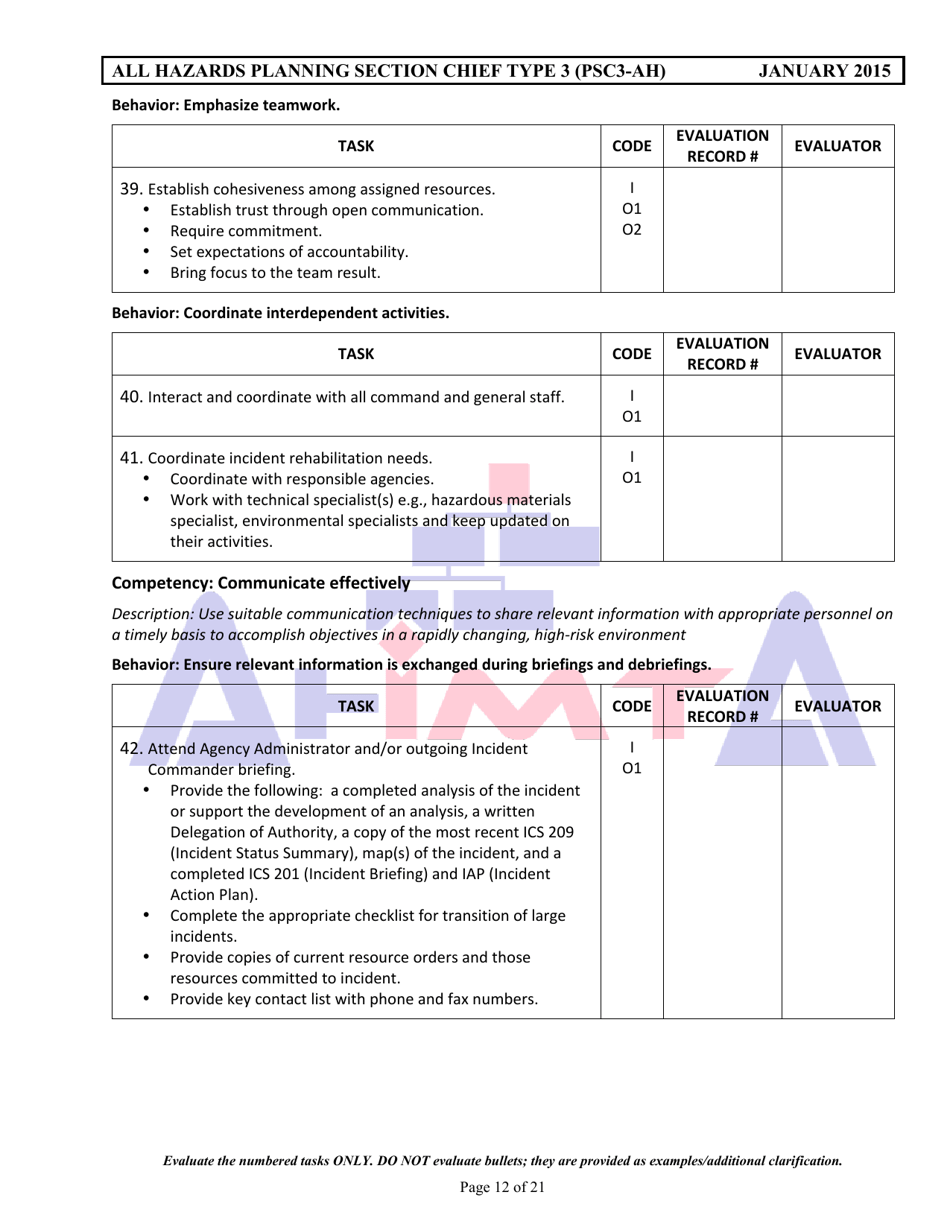 Colorado Position Task Book for the Position of Type 3 All-hazards ...