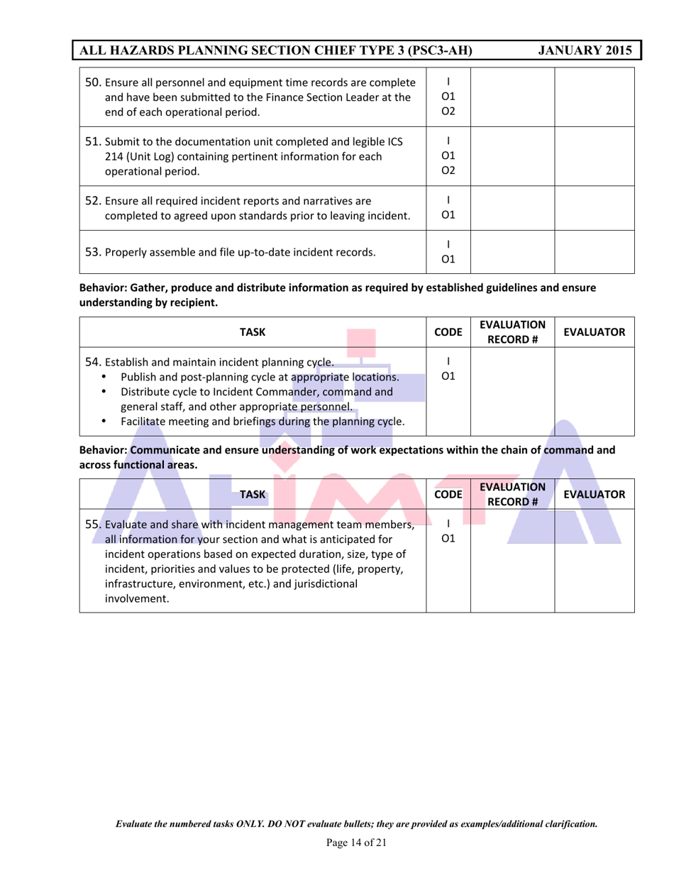 Colorado Position Task Book for the Position of Type 3 All-hazards ...
