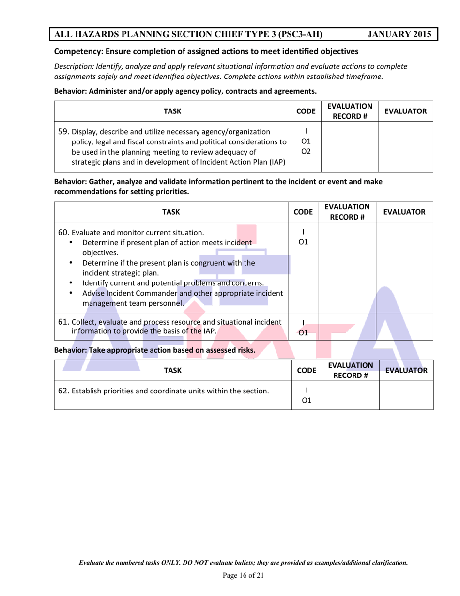 Colorado Position Task Book for the Position of Type 3 All-hazards ...