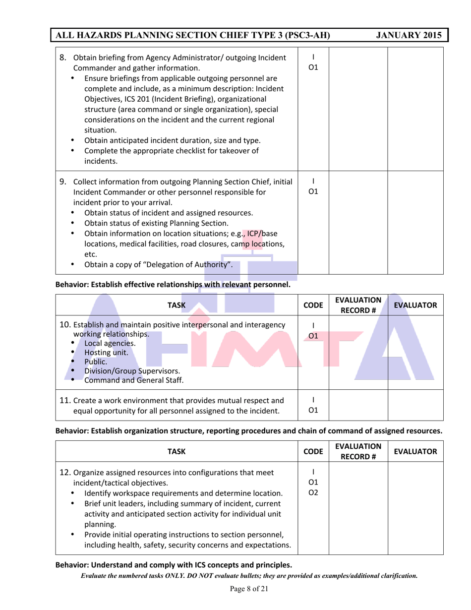Colorado Position Task Book for the Position of Type 3 All-hazards ...