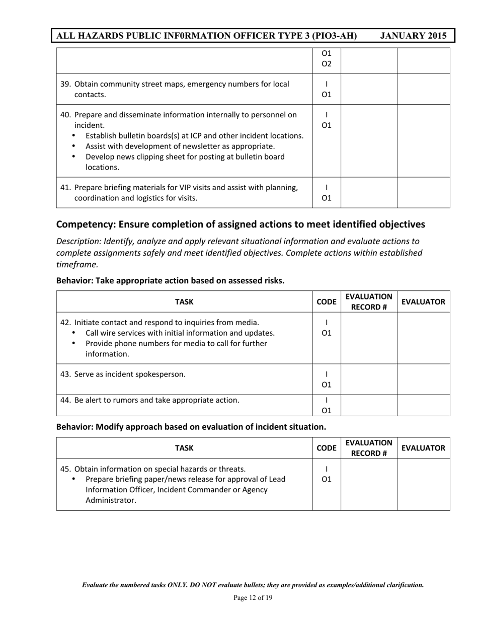 Colorado Position Task Book for the Position of Type 3 All-hazards ...