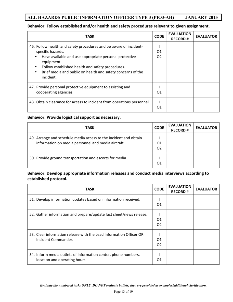 Colorado Position Task Book for the Position of Type 3 All-hazards ...