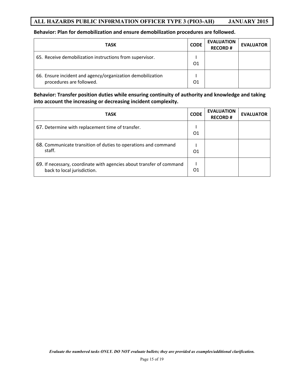Colorado Position Task Book for the Position of Type 3 All-hazards ...