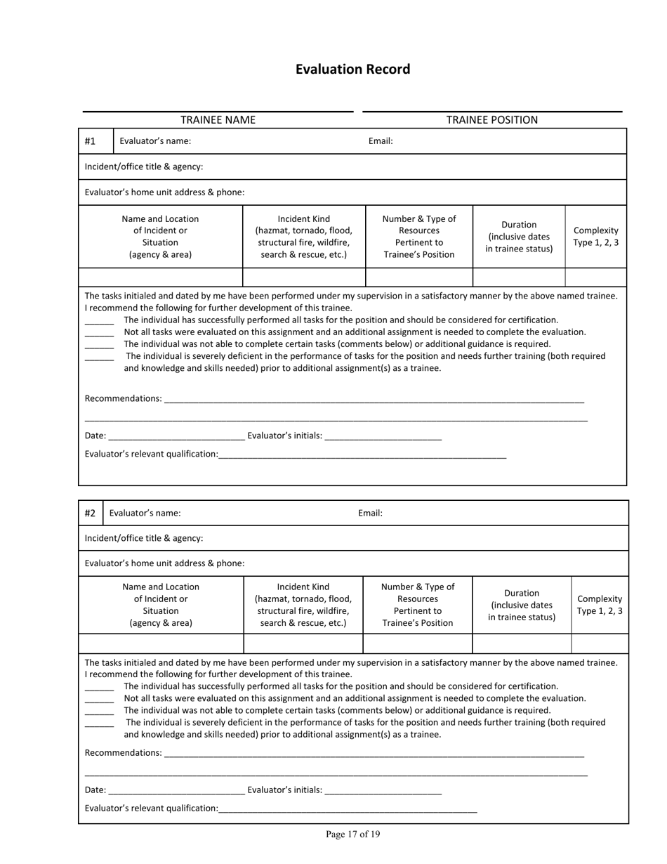 Colorado Position Task Book for the Position of Type 3 All-hazards ...