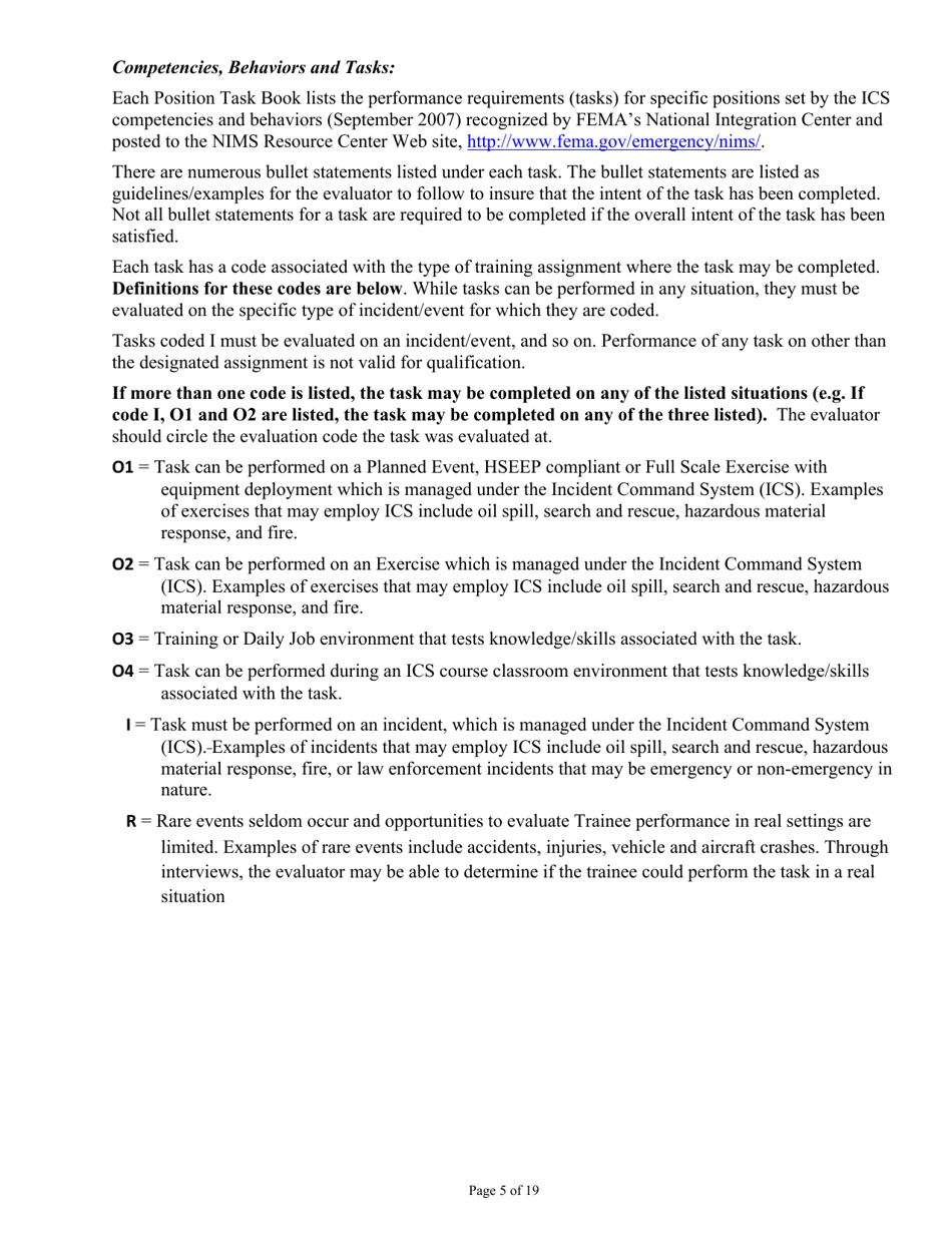 Colorado Position Task Book for the Position of Type 3 All-hazards ...