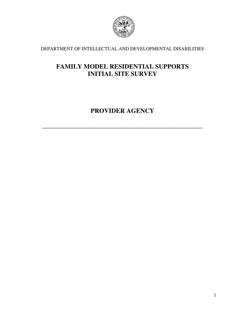 Tennessee Family Model Residential Supports Initial Site Survey Fill tennessee-family-model-residential-supports-initial-site-survey-fill