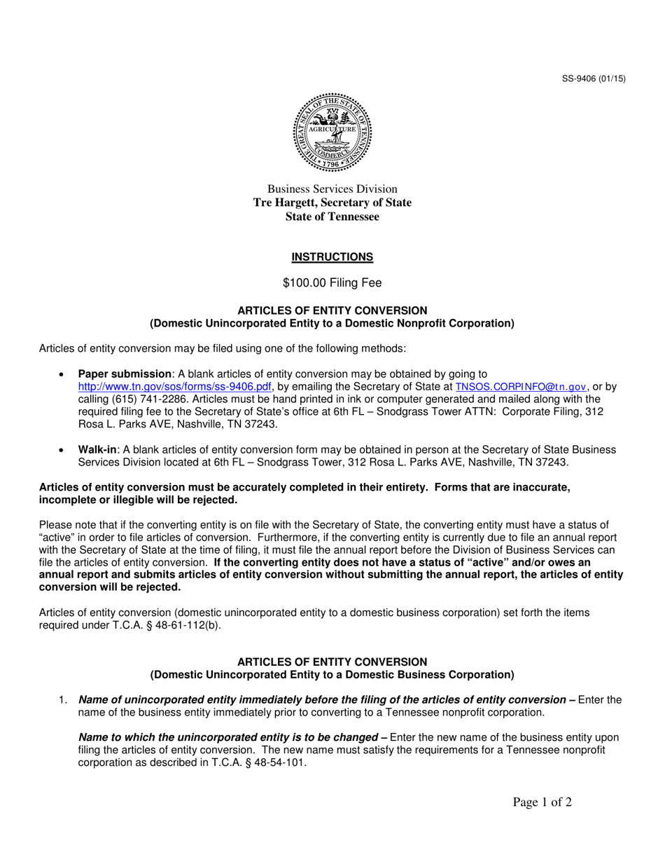 Form SS-9406 - Fill Out, Sign Online and Download Fillable PDF ...