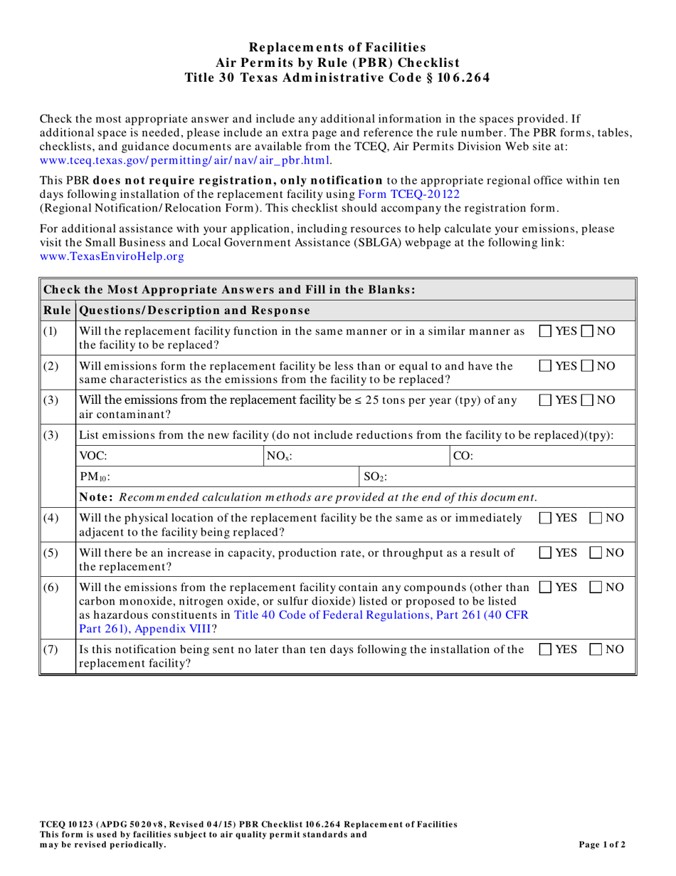 Form TCEQ-10123 - Fill Out, Sign Online and Download Fillable PDF ...