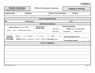 Form TCEQ-20036L Download Fillable PDF or Fill Online Facility ...