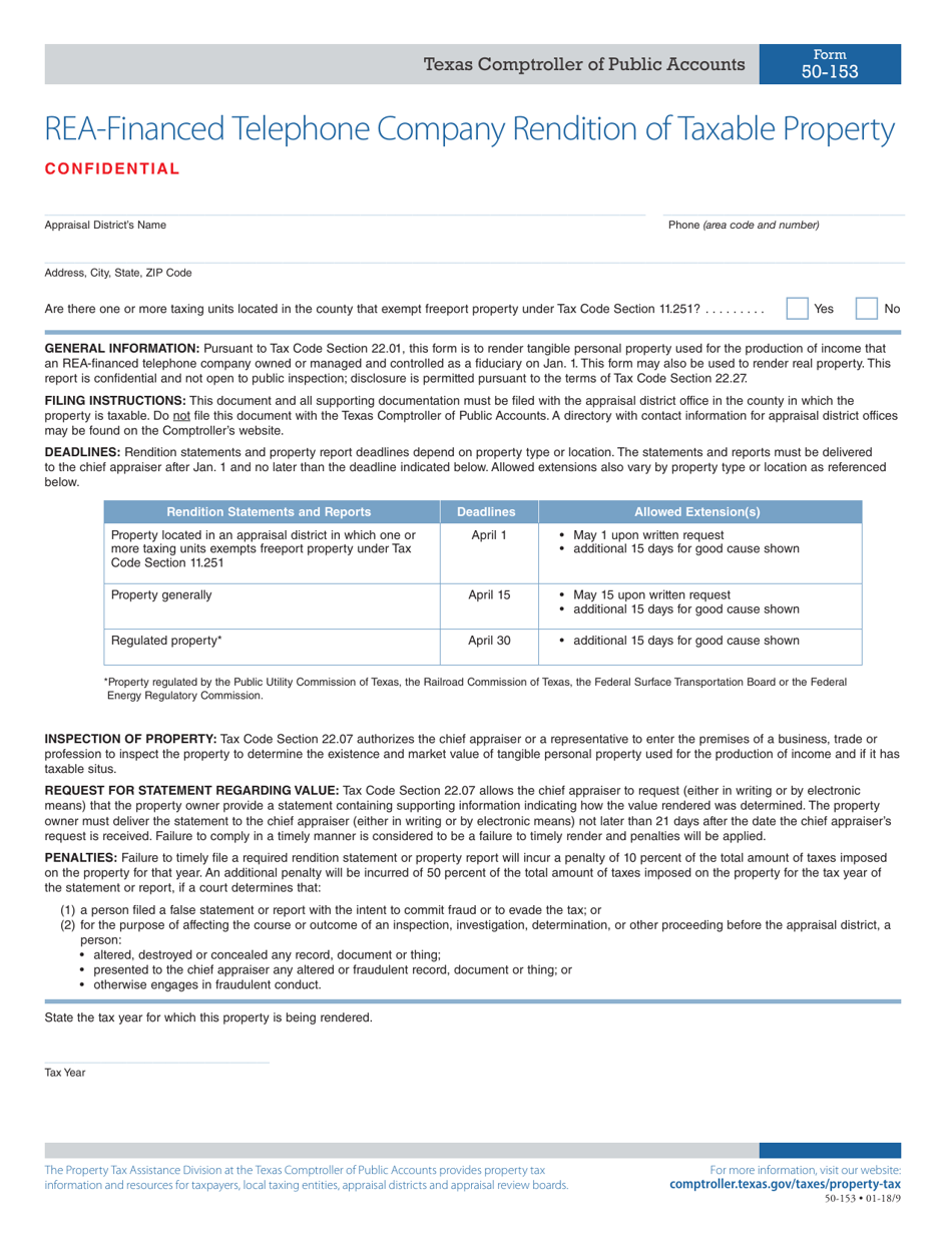 Form 50-153 - Fill Out, Sign Online and Download Fillable PDF, Texas ...