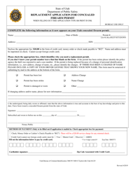 Utah Renewal Application for Concealed Firearm Permit - Fill Out, Sign ...