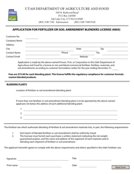 Utah Department of Agriculture and Food Forms PDF templates. download ...