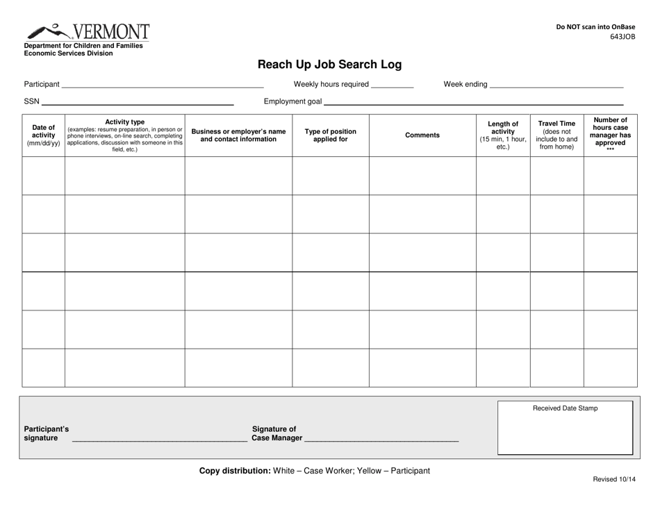 Form ESD643JOB - Fill Out, Sign Online and Download Printable PDF ...