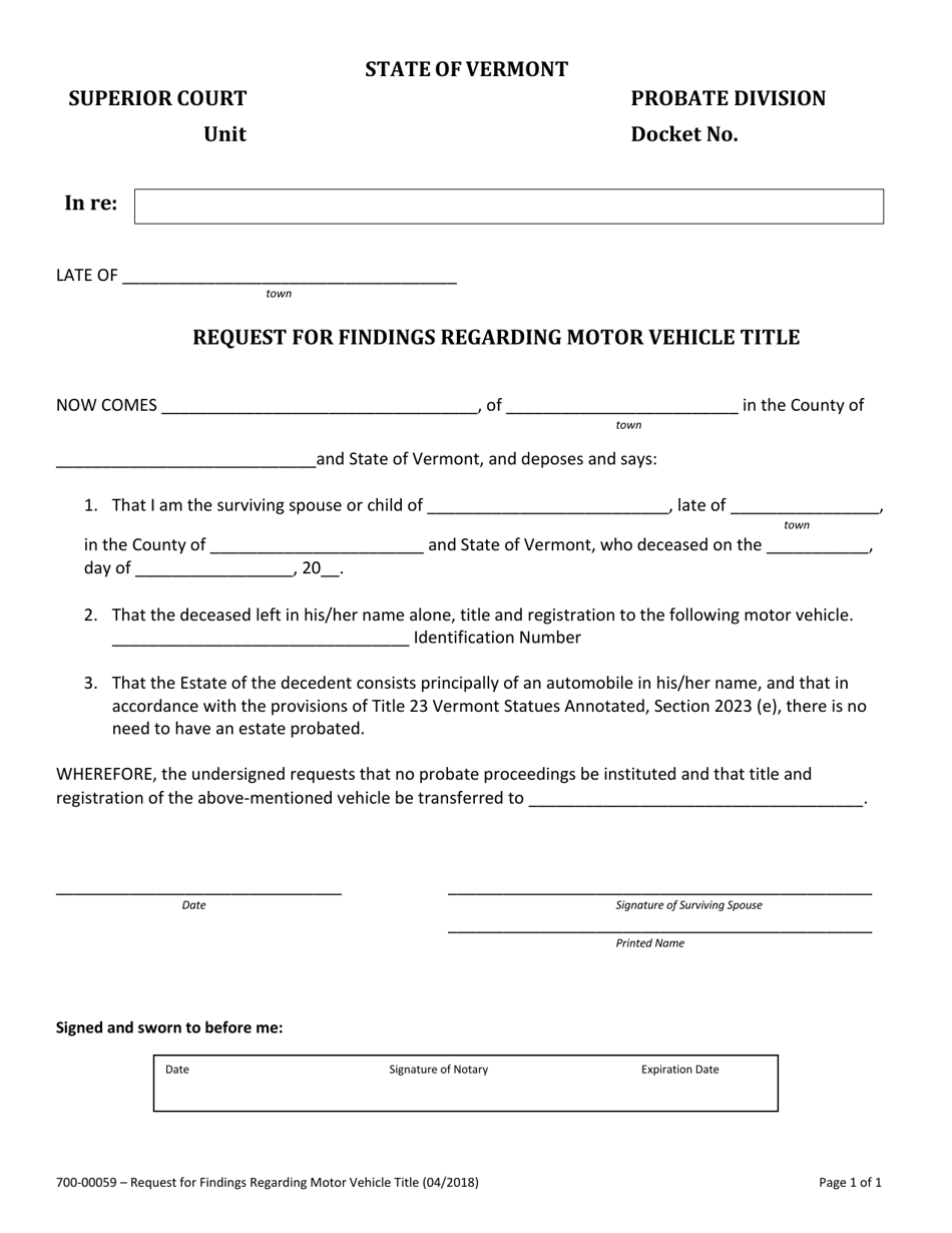 Form 700-00059 - Fill Out, Sign Online and Download Fillable PDF ...