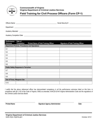 Form CP-1 - Fill Out, Sign Online and Download Fillable PDF, Virginia ...