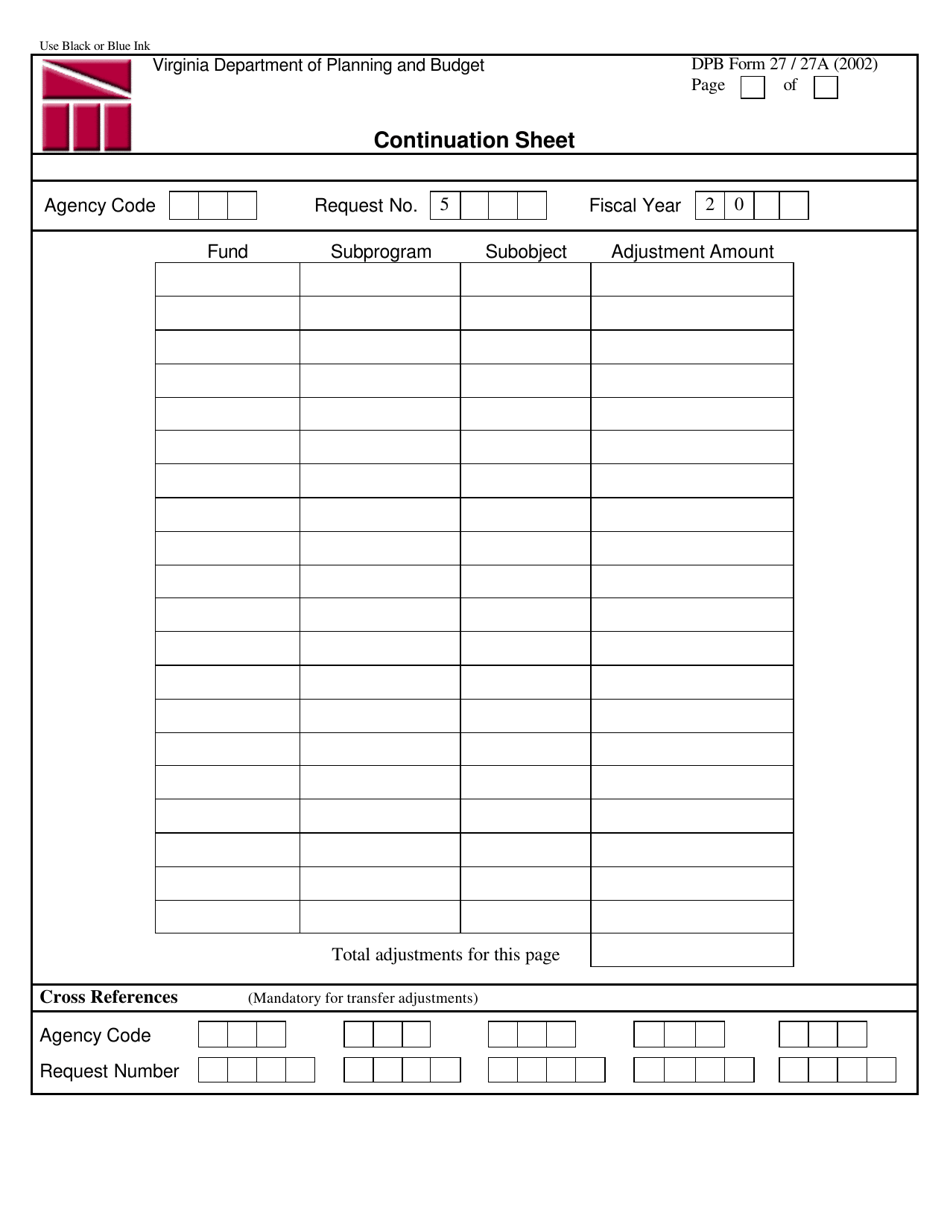 DPB Form 27/27A - Fill Out, Sign Online and Download Printable PDF ...