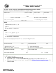DSHS Form 09-761 Download Printable PDF or Fill Online Indian Identity ...