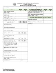 DCYF Form 10-182A Download Printable PDF or Fill Online Unlicensed File ...