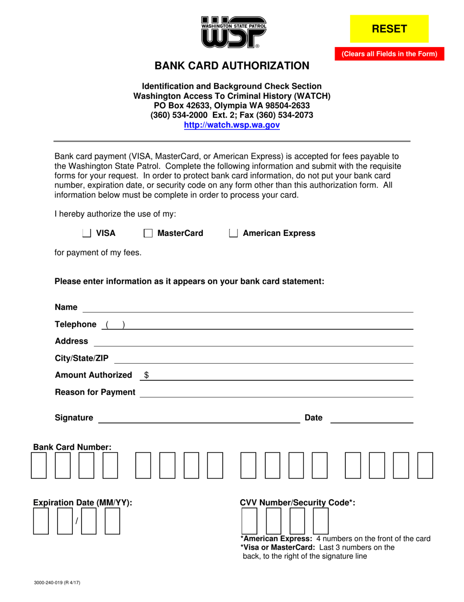 Form 3000-240-019 - Fill Out, Sign Online and Download Fillable PDF ...