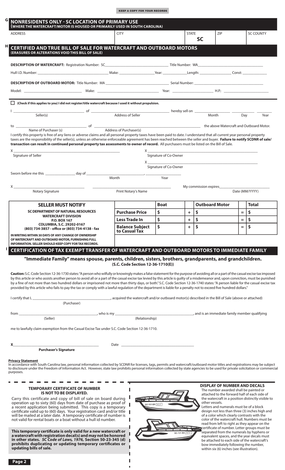 Form SCDNR BTR-1 - Fill Out, Sign Online and Download Printable PDF, South Carolina | Templateroller