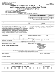 Form SSA-1199-OP-114 - Fill Out, Sign Online and Download Fillable PDF ...