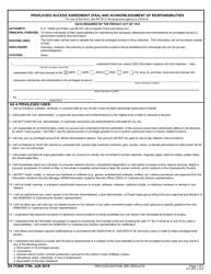 DA Form 7789 Download Fillable PDF or Fill Online Privileged Access ...