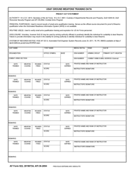 AF Form 522 Download Fillable PDF or Fill Online USAF Ground Weapons ...