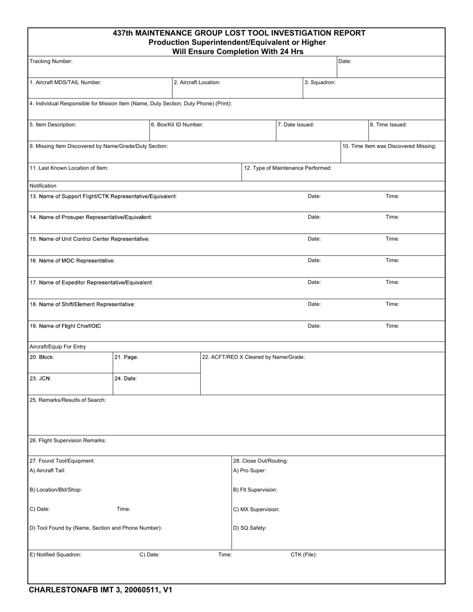 CHARLESTONAFB IMT Form 3 - Fill Out, Sign Online and Download Fillable ...