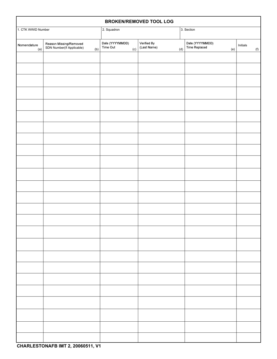CHARLESTONAFB IMT Form 2 - Fill Out, Sign Online and Download Fillable ...