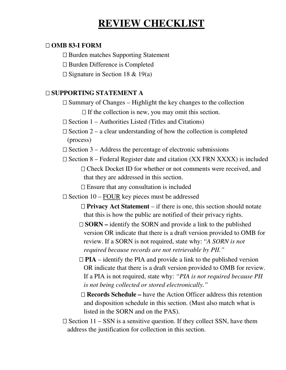 Pra Review Checklist - Fill Out, Sign Online and Download PDF ...