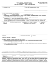CBP Form 4315 Download Fillable PDF or Fill Online Application for ...