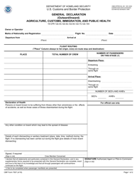 CBP Form 6059B Download Fillable PDF or Fill Online Customs Declaration | Templateroller