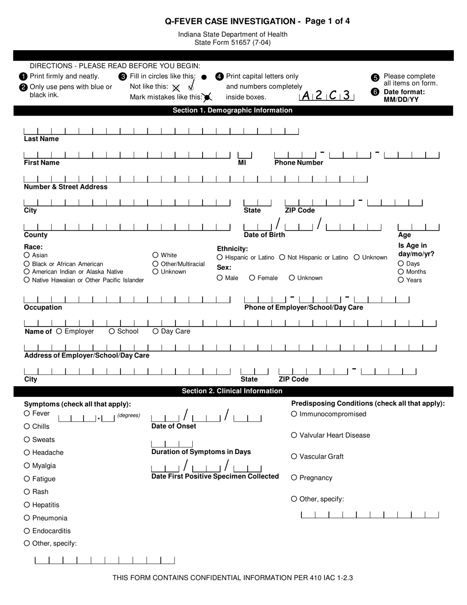 State Form 51657 - Fill Out, Sign Online and Download Fillable PDF ...