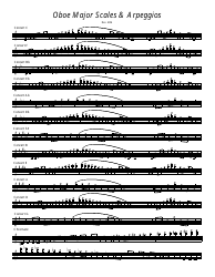 Major Scales & Arpeggios Oboe Sheet Music Download Printable PDF ...